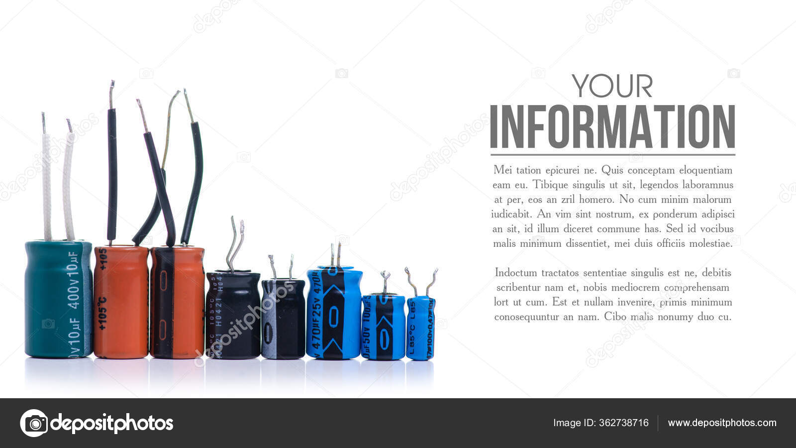 Electrolytic capacitor electronic detal ⬇ Stock Photo, Image by ...