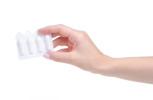 Suppositories in hand medicine pattern Stock Photo by ©Evgenyjs1 263662392