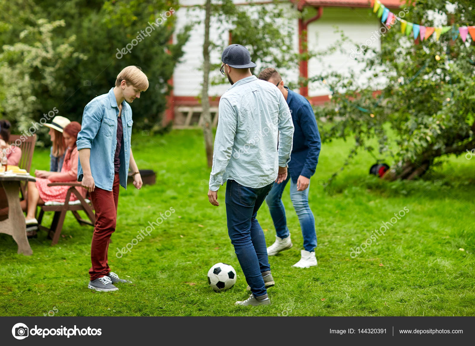 Friends Playing Sports