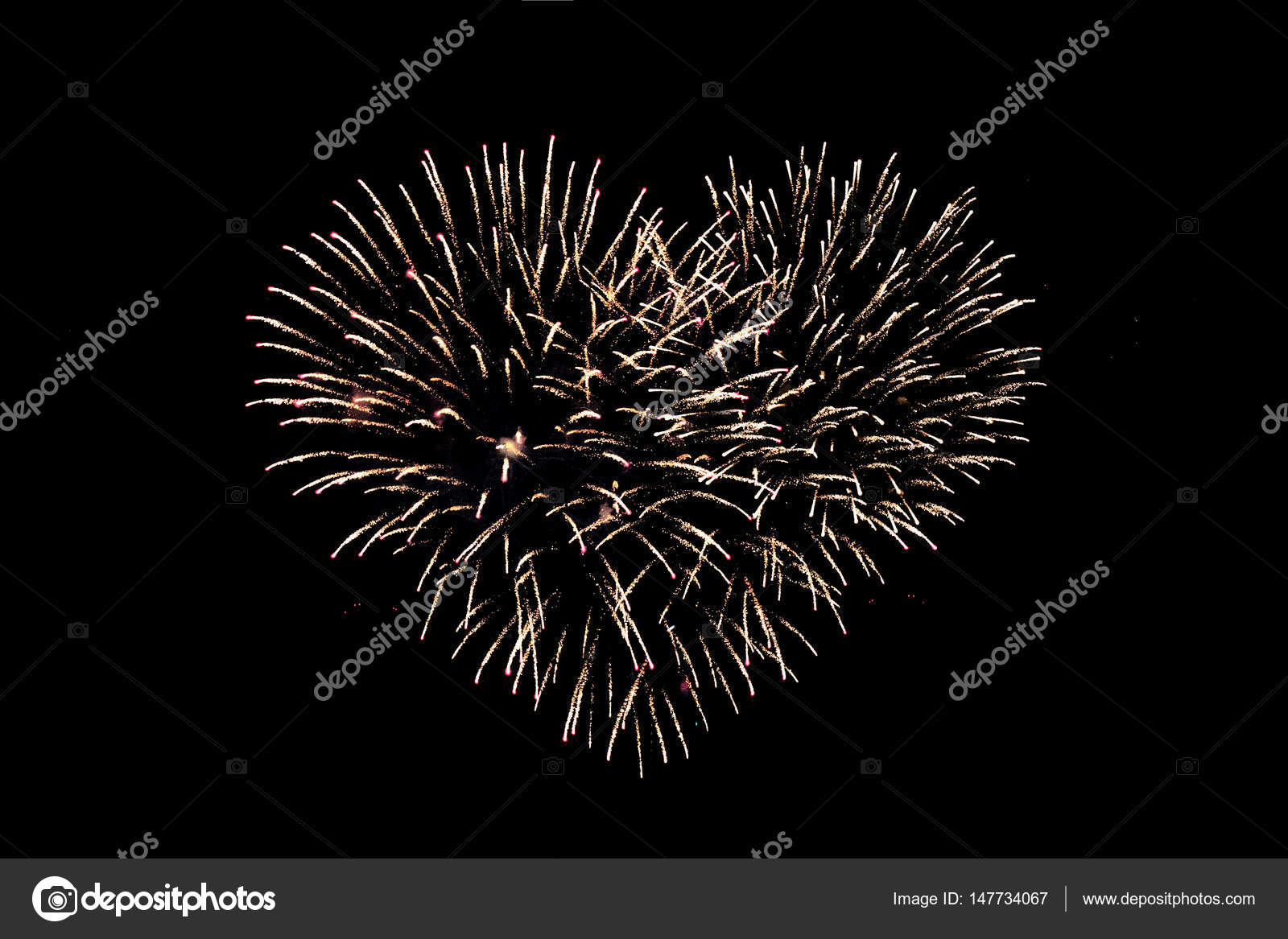 Fireworks Heart Photography