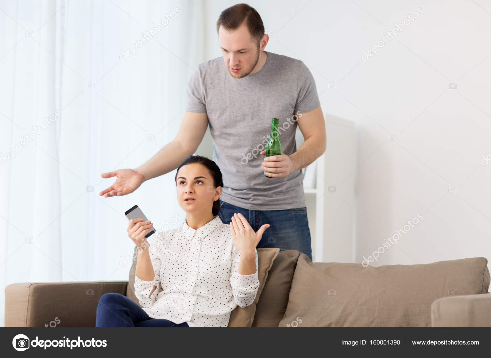 Couple having argument at home — Stock Photo © Syda_Productions #160001390