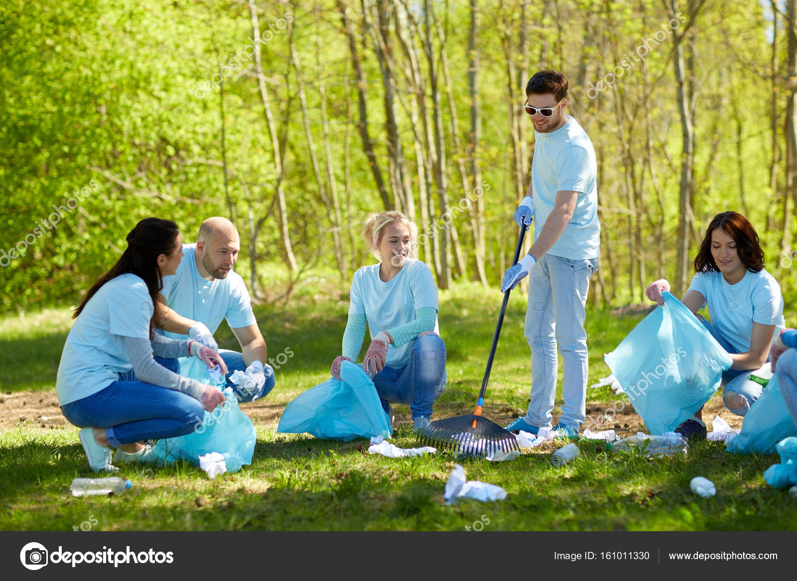 People Cleaning The Park