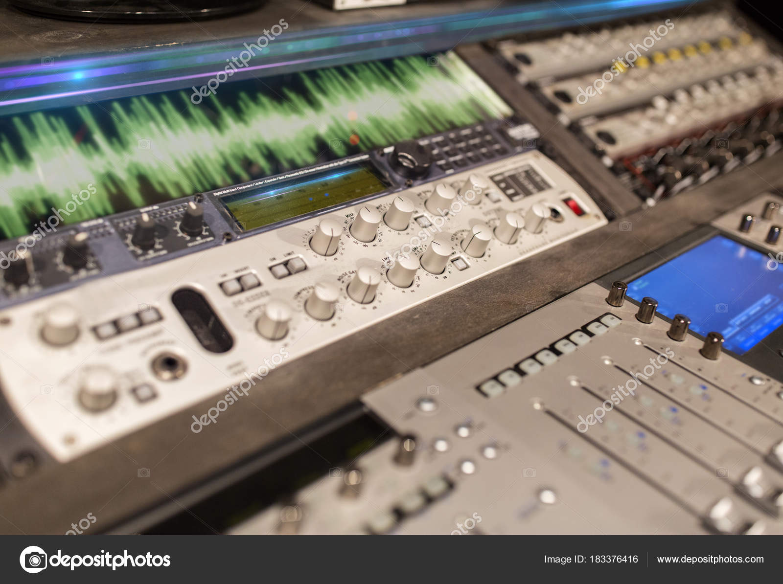 Music mixing console at sound recording studio Stock Photo by ©Syda ...