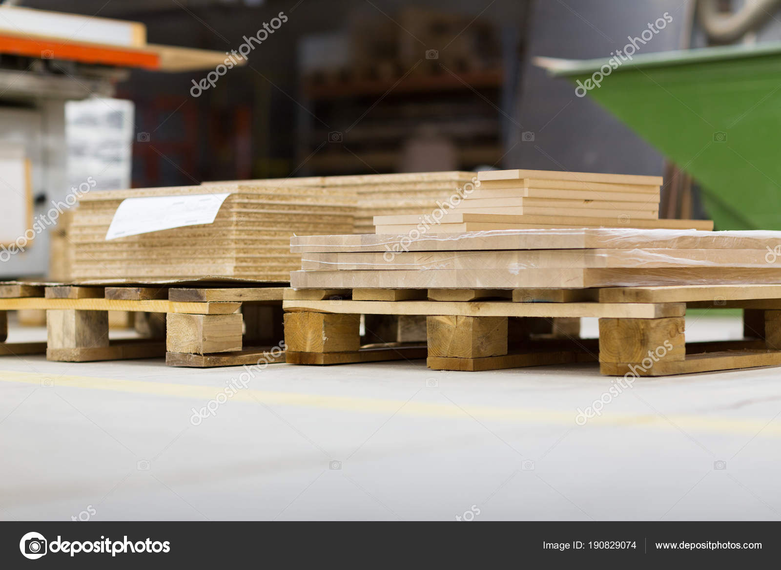 Wooden boards and chipboards storing at factory — Stock Photo © Syda ...