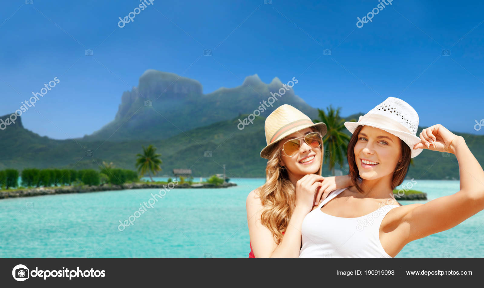 Young Women Of Bora Bora