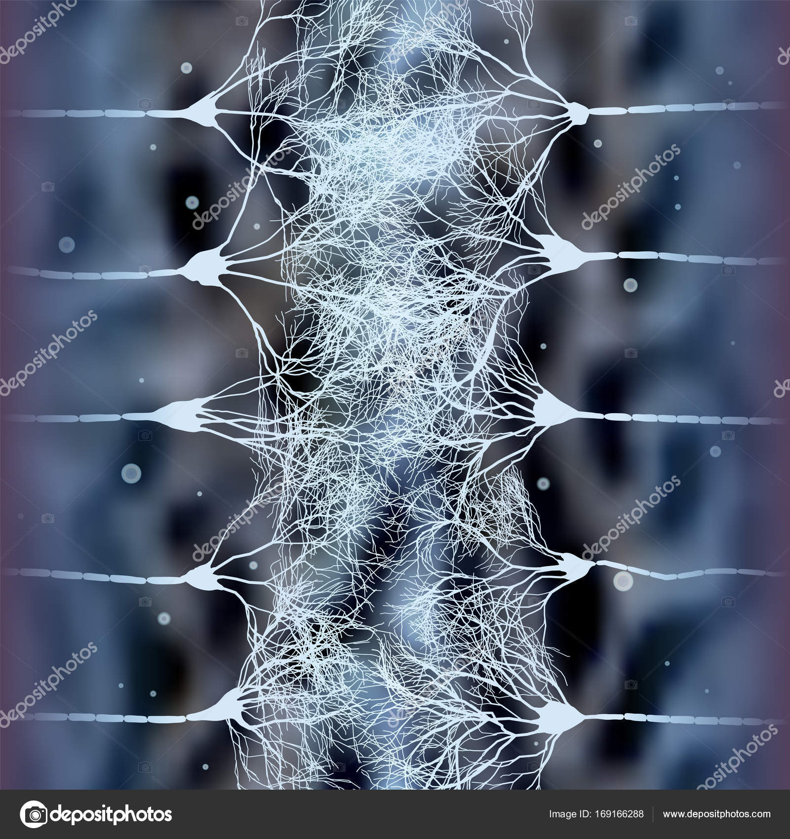 Neuron cells forming net Stock Vector Image by ©whitehoune #169166288