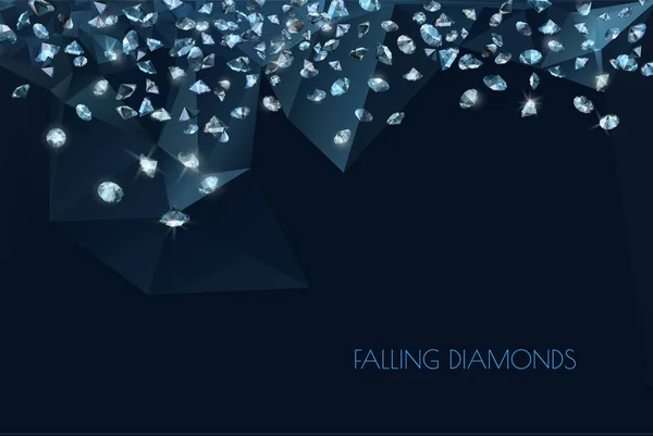 Vector Falling Diamonds