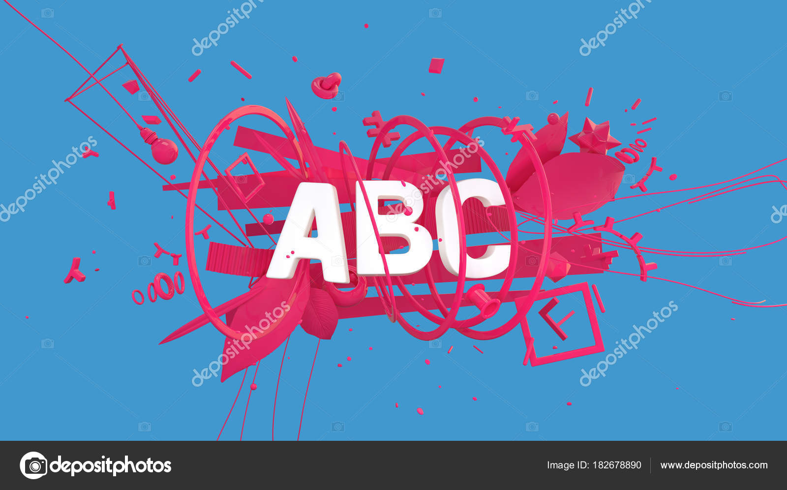 Trendy ABC banner Stock Illustration by ©whitehoune #182678890