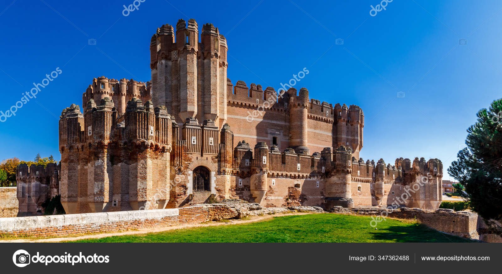 Coca Castle Castillo Coca Fortification Constructed 15Th Century ...