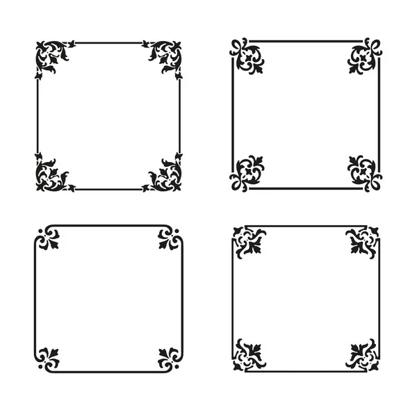Vector Frame labels Set ornamental vintage decoration ⬇ Vector Image by ...