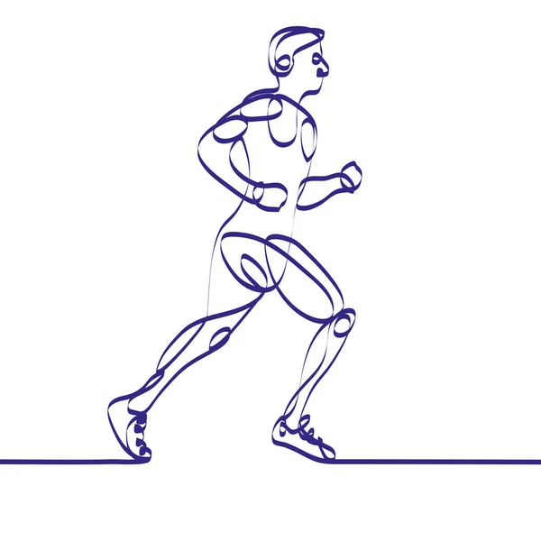 Long distance runner — Stock Vector © Lukaves #150690290