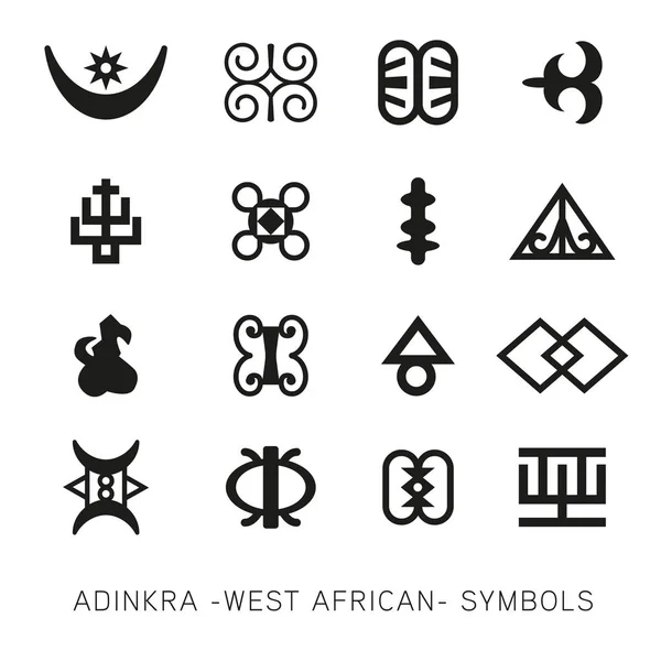 West African Adinkra Symbols — Stock Vector © cteconsulting #18856319