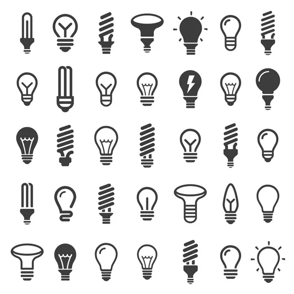 Light bulbs Bulb icon set — Stock Vector © alvaroc #24397911