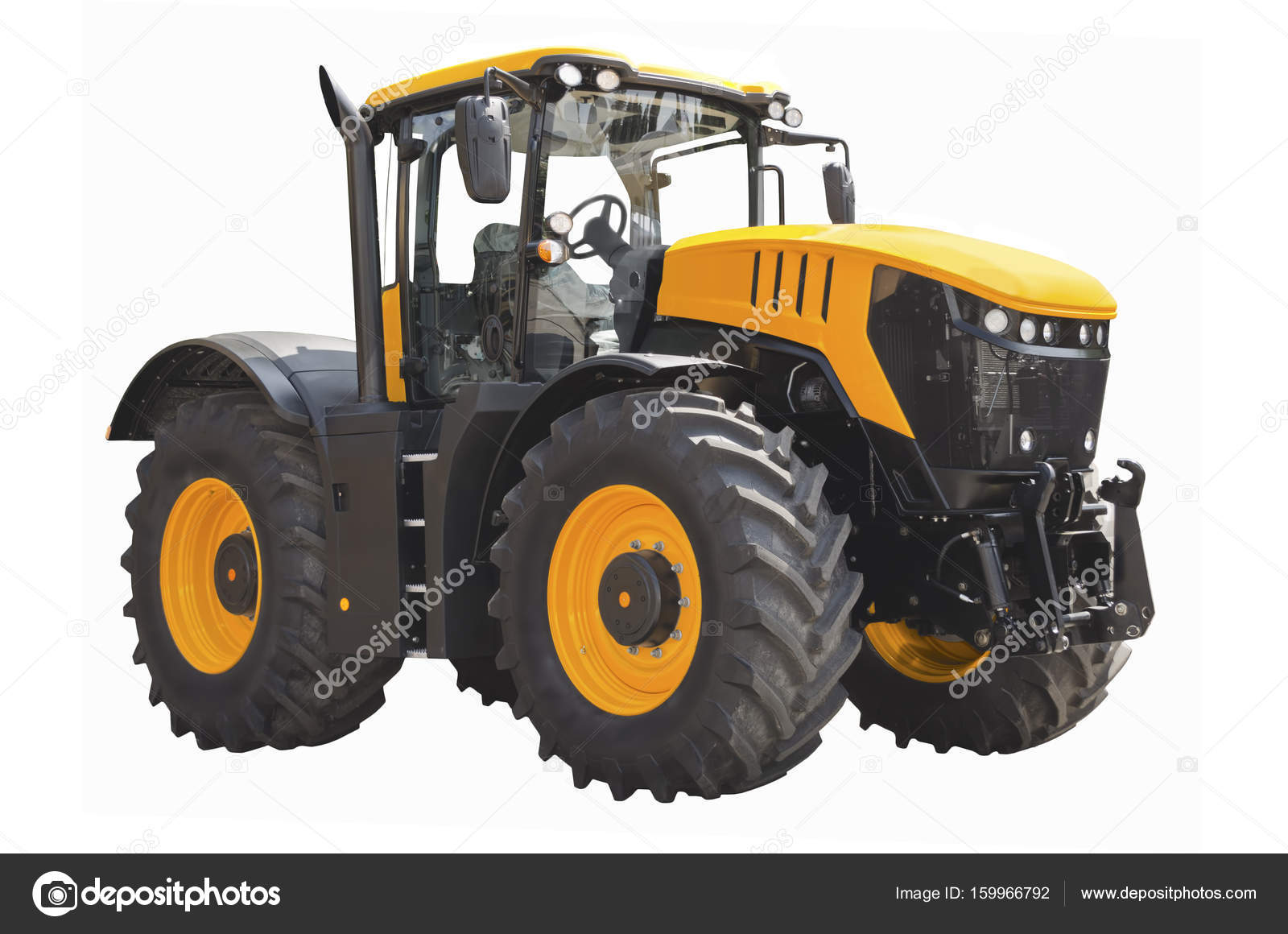 Agricultural tractor isolated on a white background — Stock Photo ...