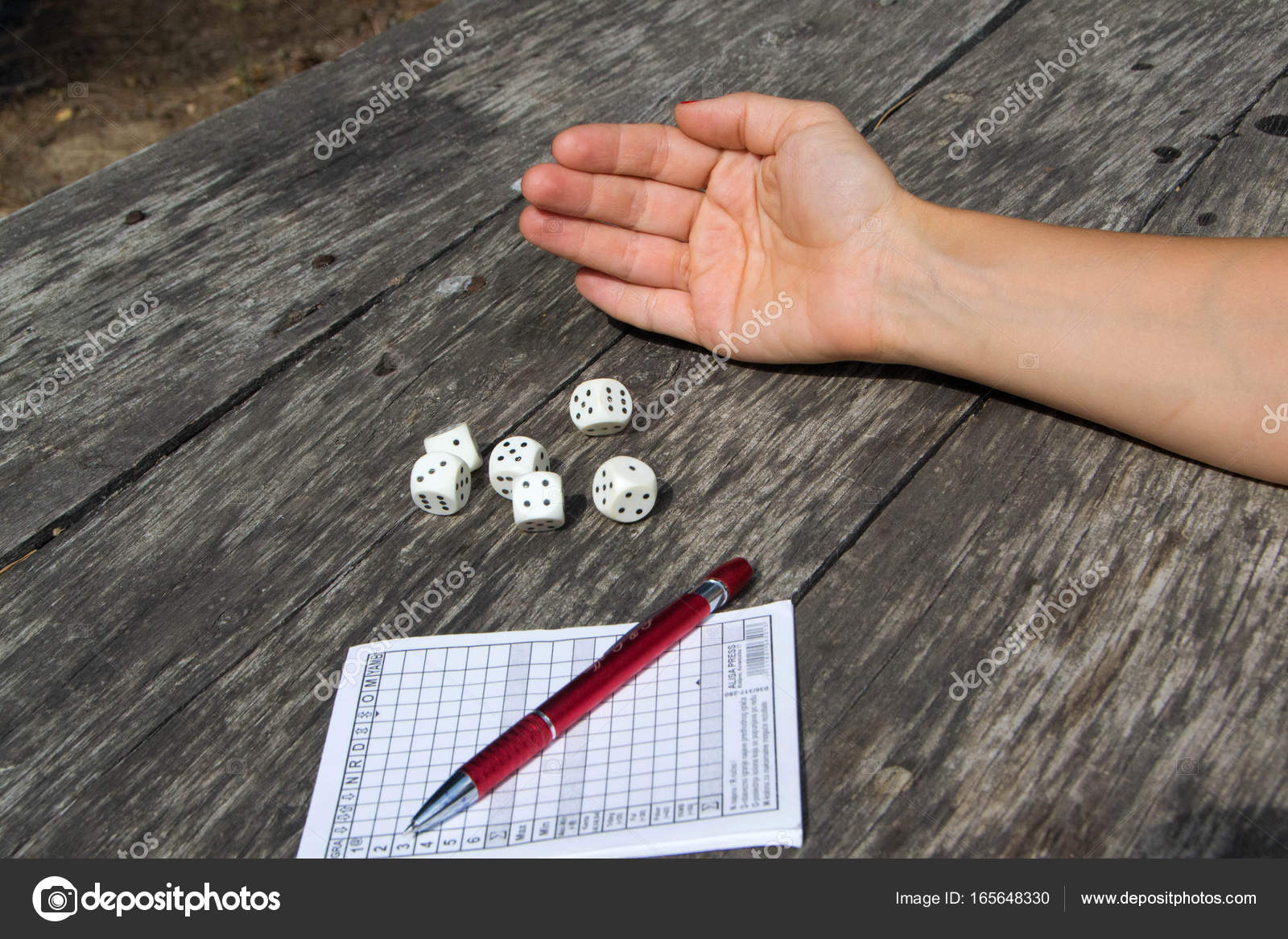 Yahtzee, dice game — Stock Photo © dejtan05 #165648330