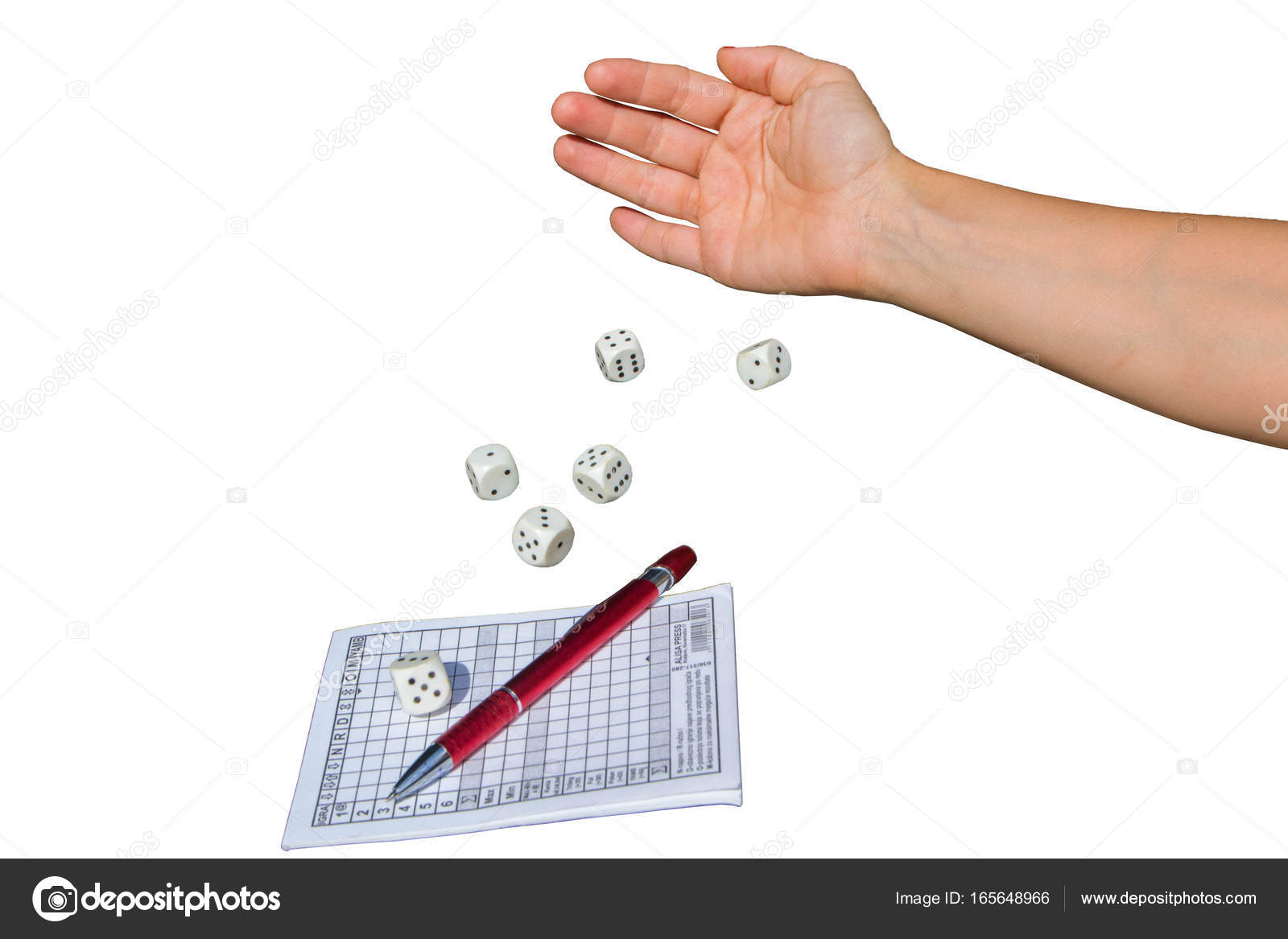 Yahtzee, dice game — Stock Photo © dejtan05 #165648966