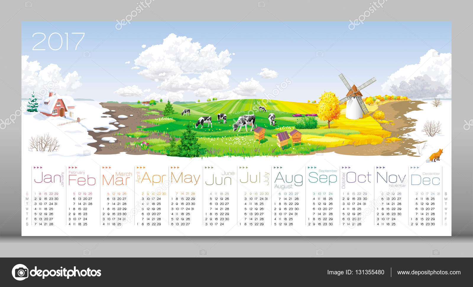 4 Seasons Of The Year By Months