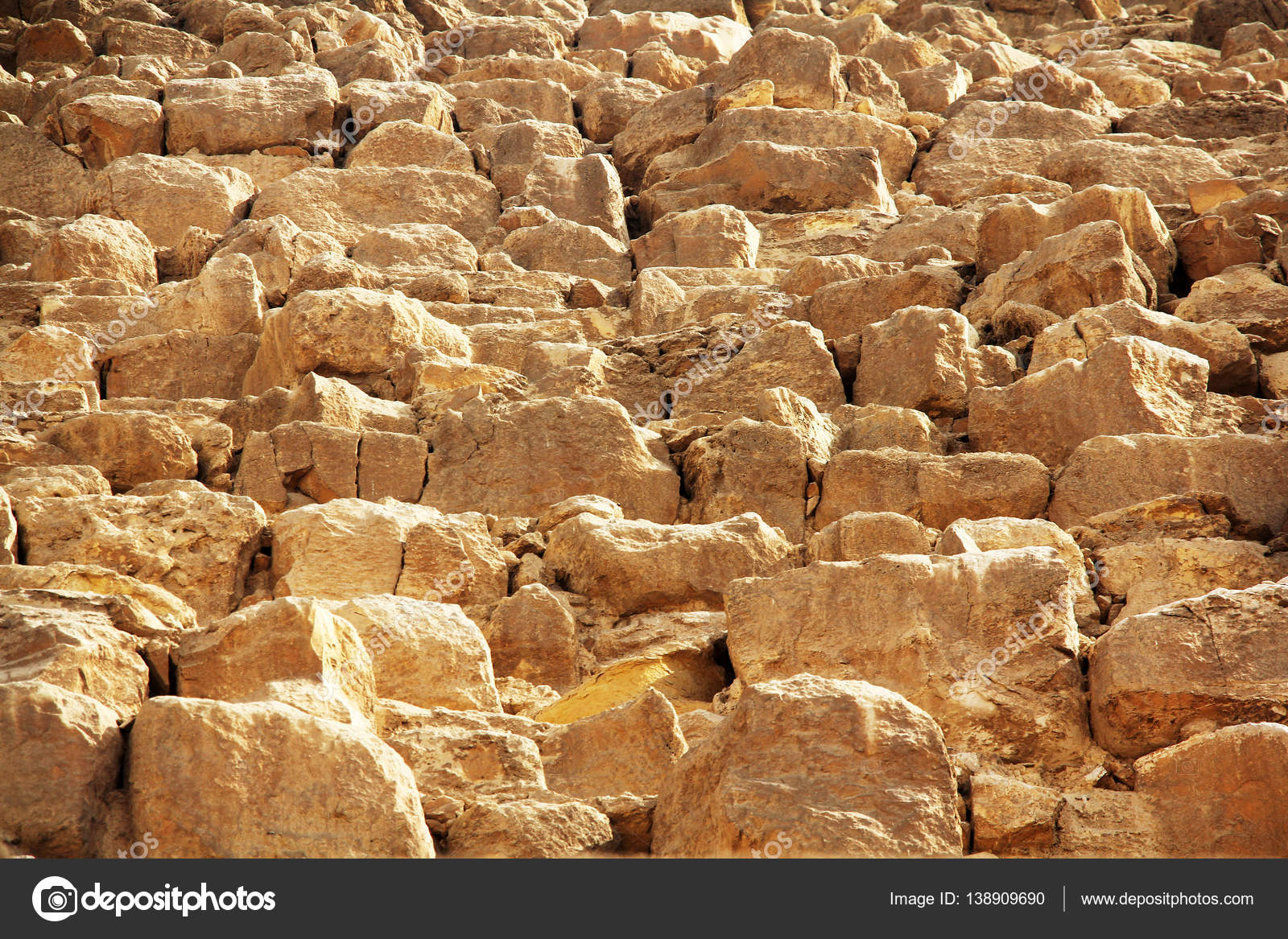 Pyramid stone rows closeup — Stock Photo © TheoSid #138909690