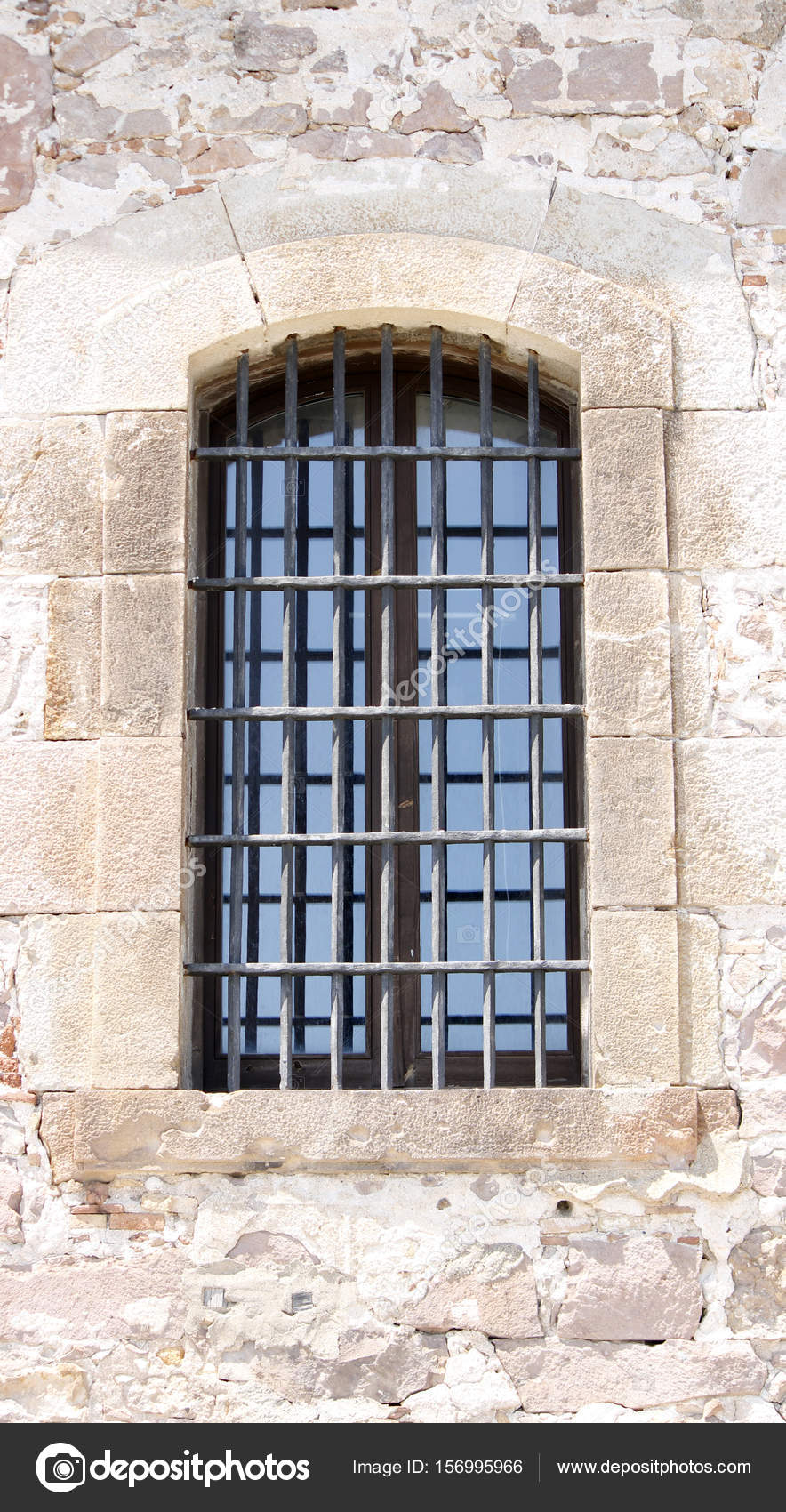 An ancient fort barred window Stock Photo by ©TheoSid 156995966