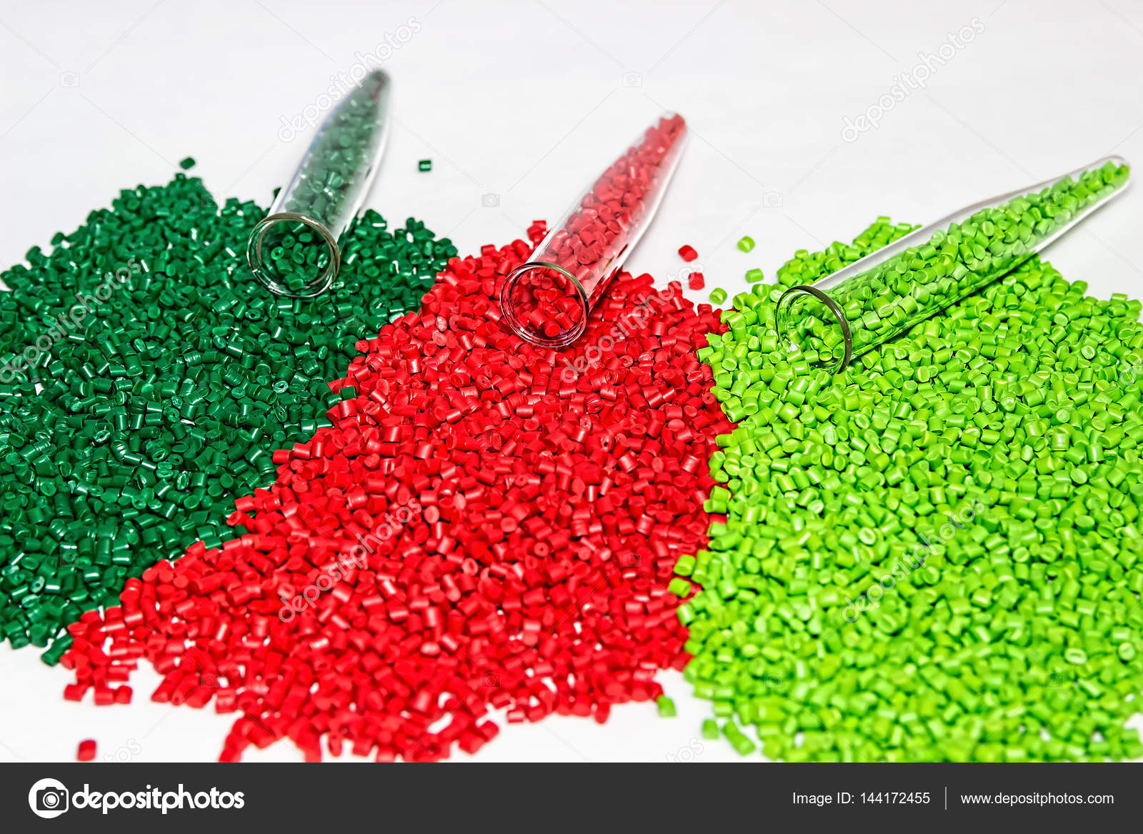 Polymeric dye. Colorant for plastics. Pigment in the granules. Stock ...