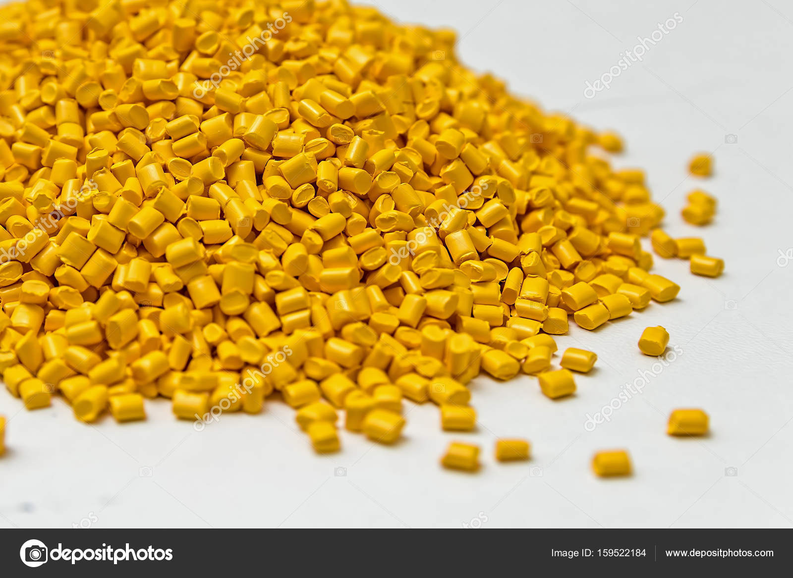 Polymeric dye. Colorant for plastics. Pigment in the granules. Stock ...