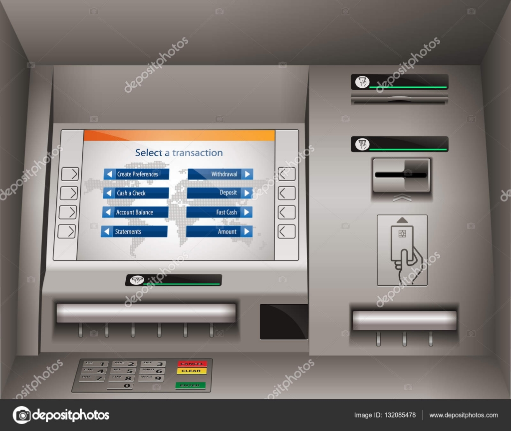 ATM - Automated teller machine - cash concept — Stock Vector © kosecki ... ATM - Automated teller machine - cash concept — Stock Vector © kosecki ...