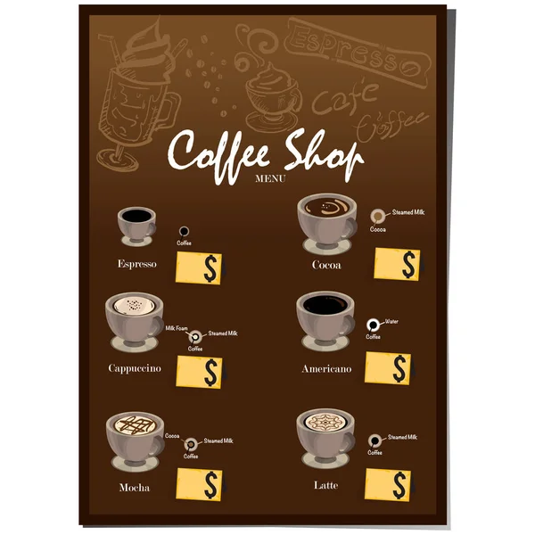 Menu for cafe Stock Vector Image by ©caramelina #12765654