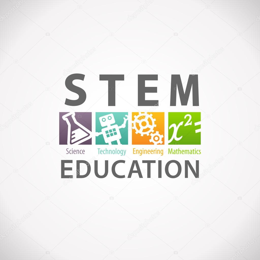 STEM Education Concept Logo. Science Technology Engineering Mathematics ...