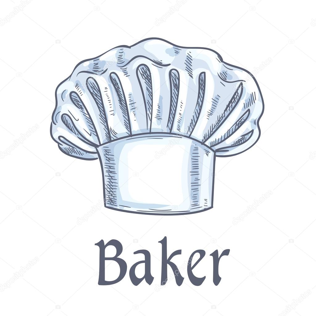 Baker hat vector sketch icon — Stock Vector © Seamartini #126452296 Baker hat vector sketch icon — Stock Vector © Seamartini #126452296