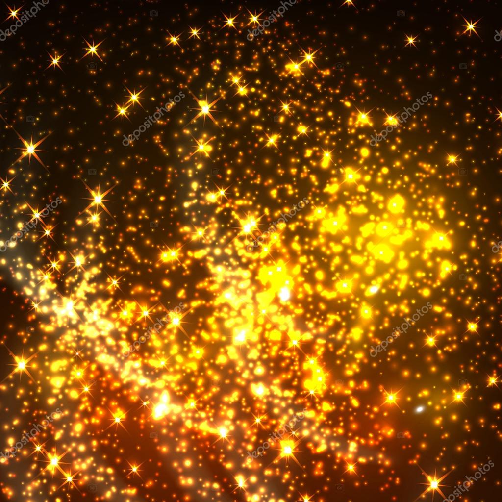Shiny gold glittering light particles Stock Vector by ©Seamartini 128278726 Shiny gold glittering light particles Stock Vector by ©Seamartini 128278726