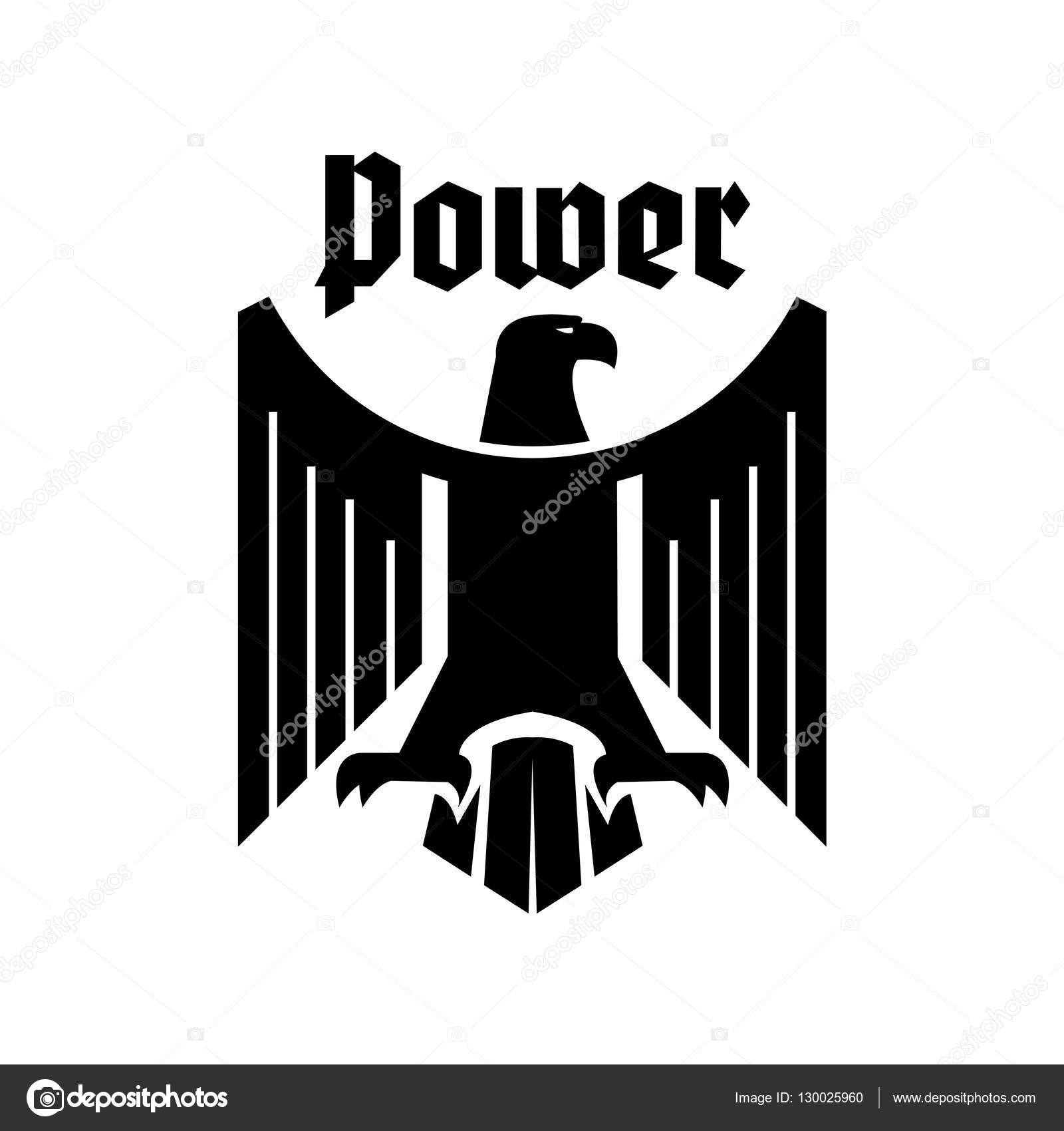 Eagle heraldic gothic vector sign Stock Vector by ©Seamartini 130025960