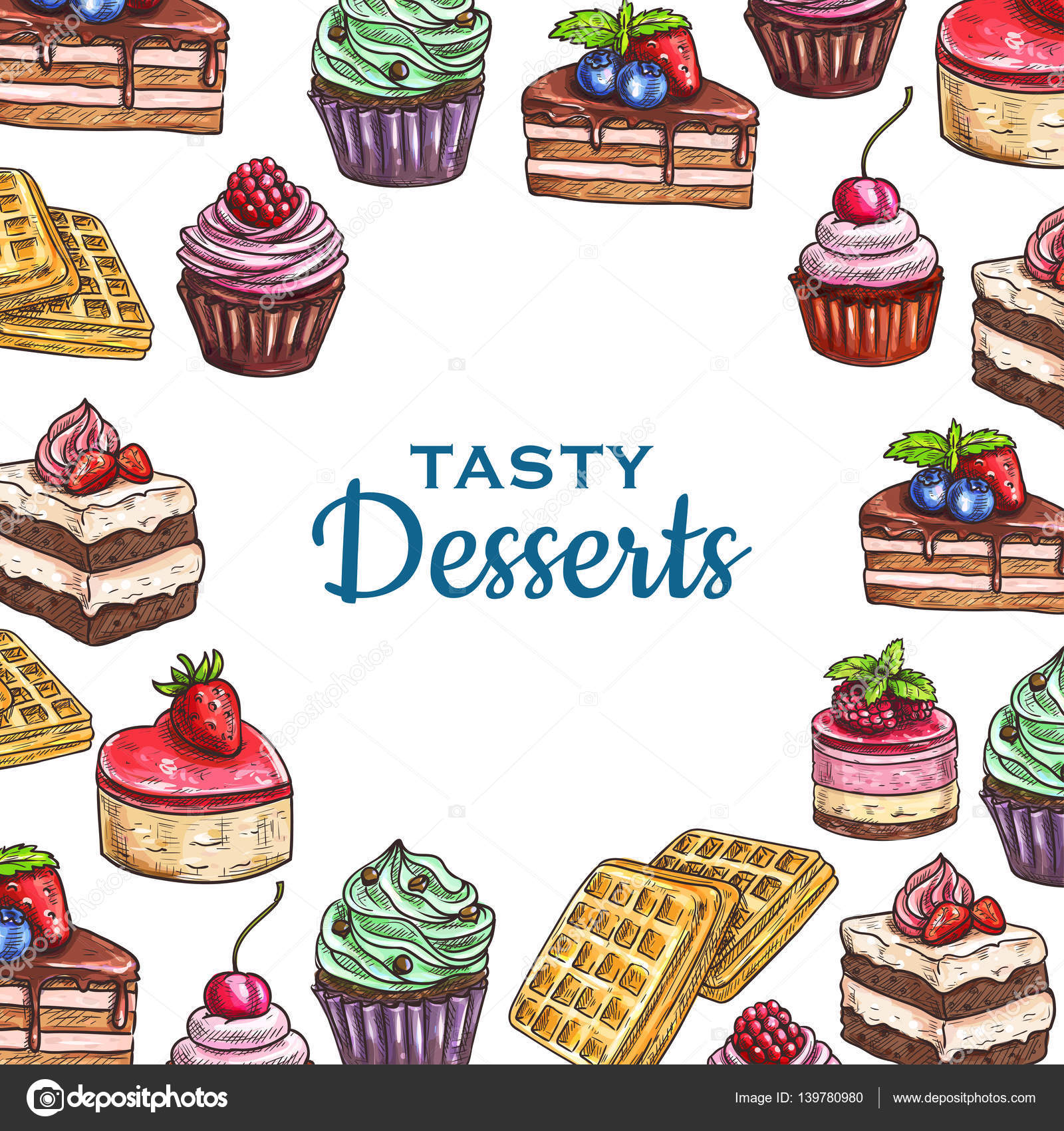 Laat Ze Taart Eten Poster