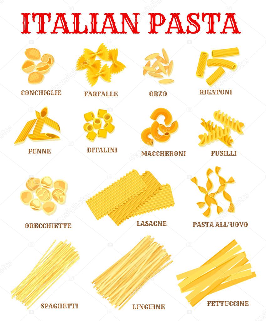 Cartel de pasta de cocina italiana para el dise o de alimentos 2024