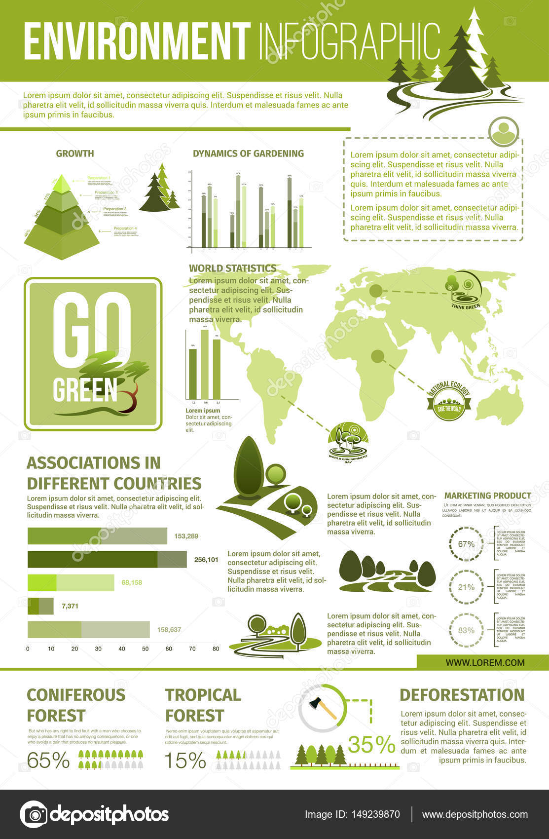 Ecology and environment protection infographics Stock Vector by ...