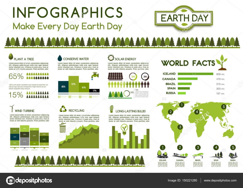 Vector infographics on environment nature ecology Stock Vector Image by ...