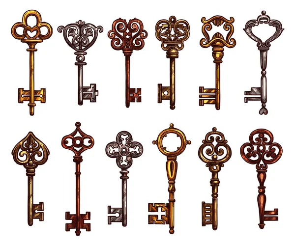 Antique Skeleton Key Clipart