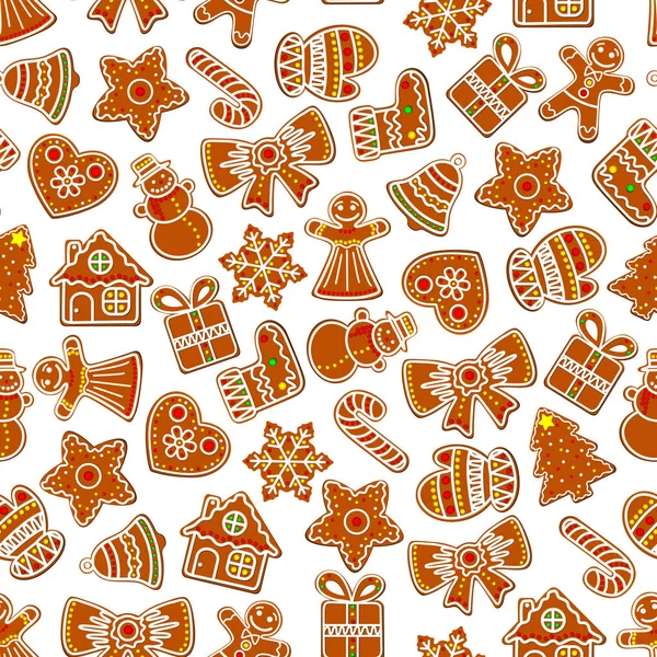 Seamless cookie pattern — Stock Vector © mocoo2003 #8036541