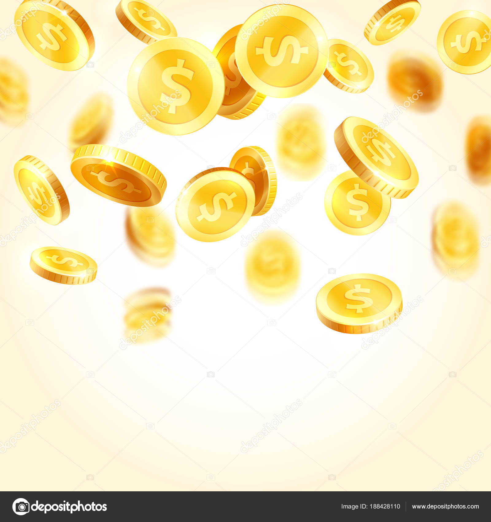 Vector golden coins splash falling icons Stock Vector by ©Seamartini ...