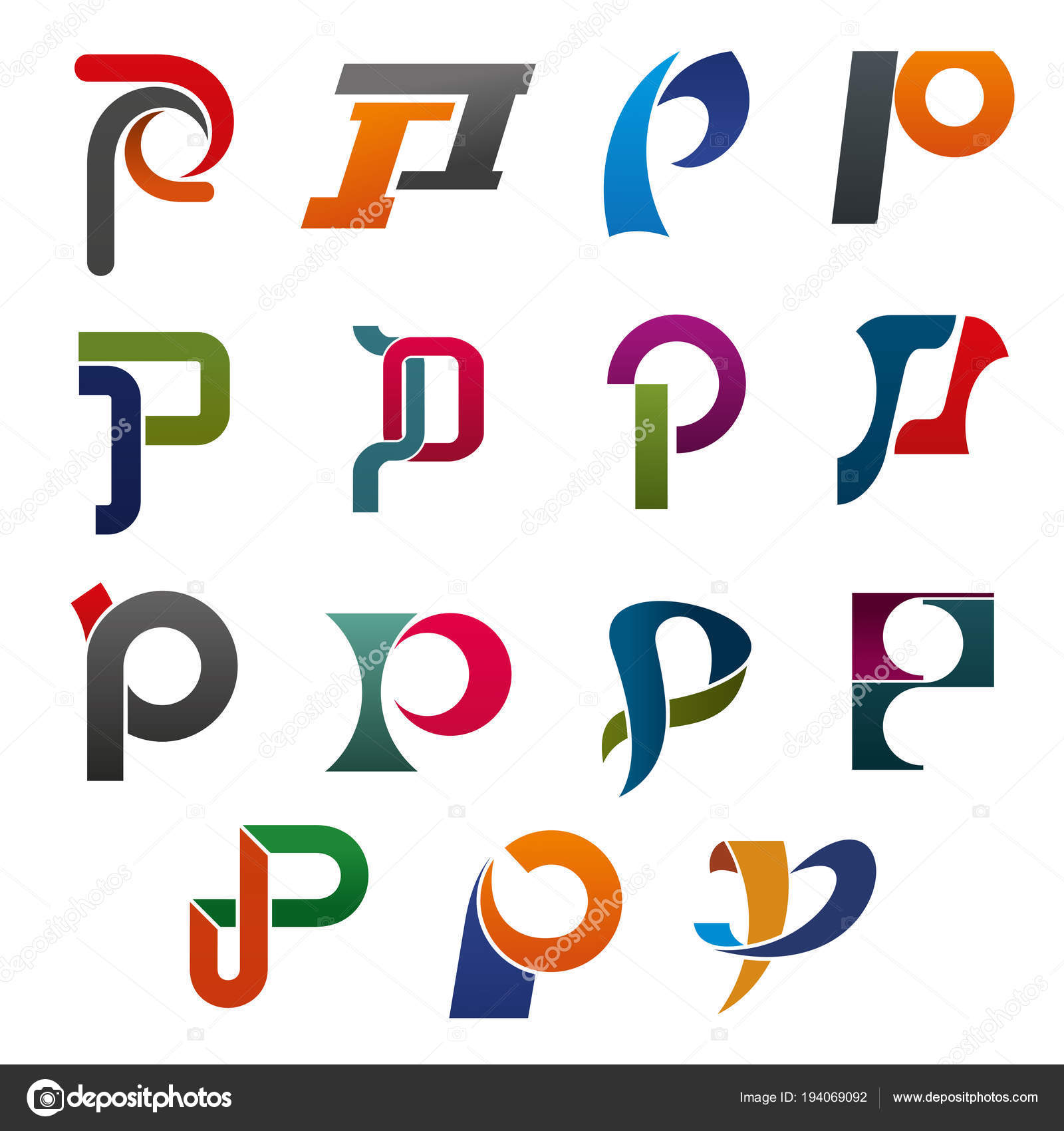 Symbol of letter P for corporate identity design Stock Vector Image by ...