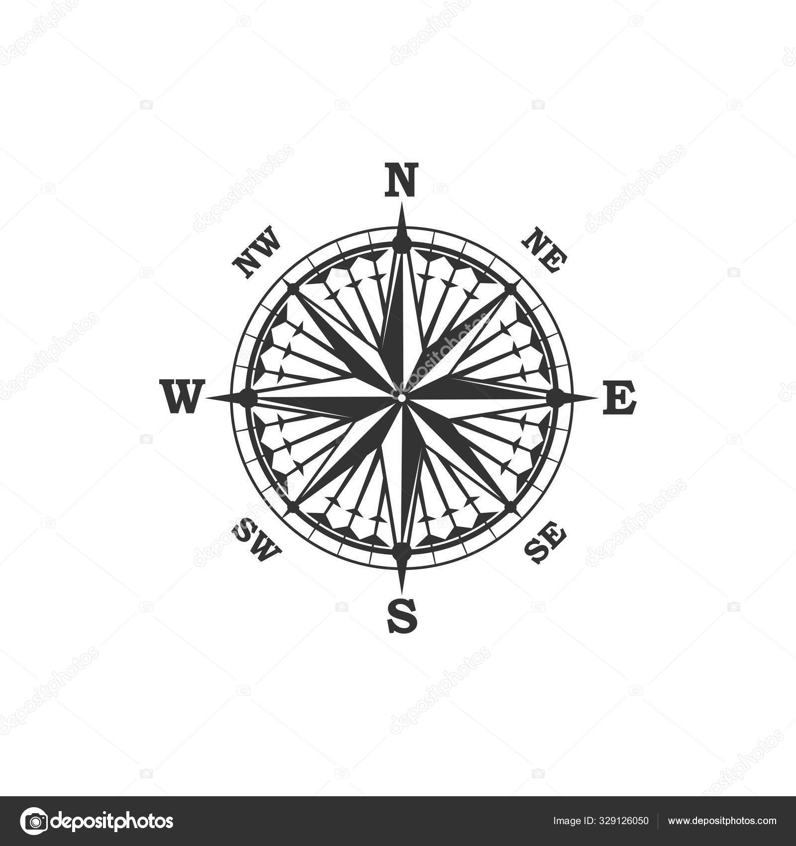 Symbole De Boussole Vintage