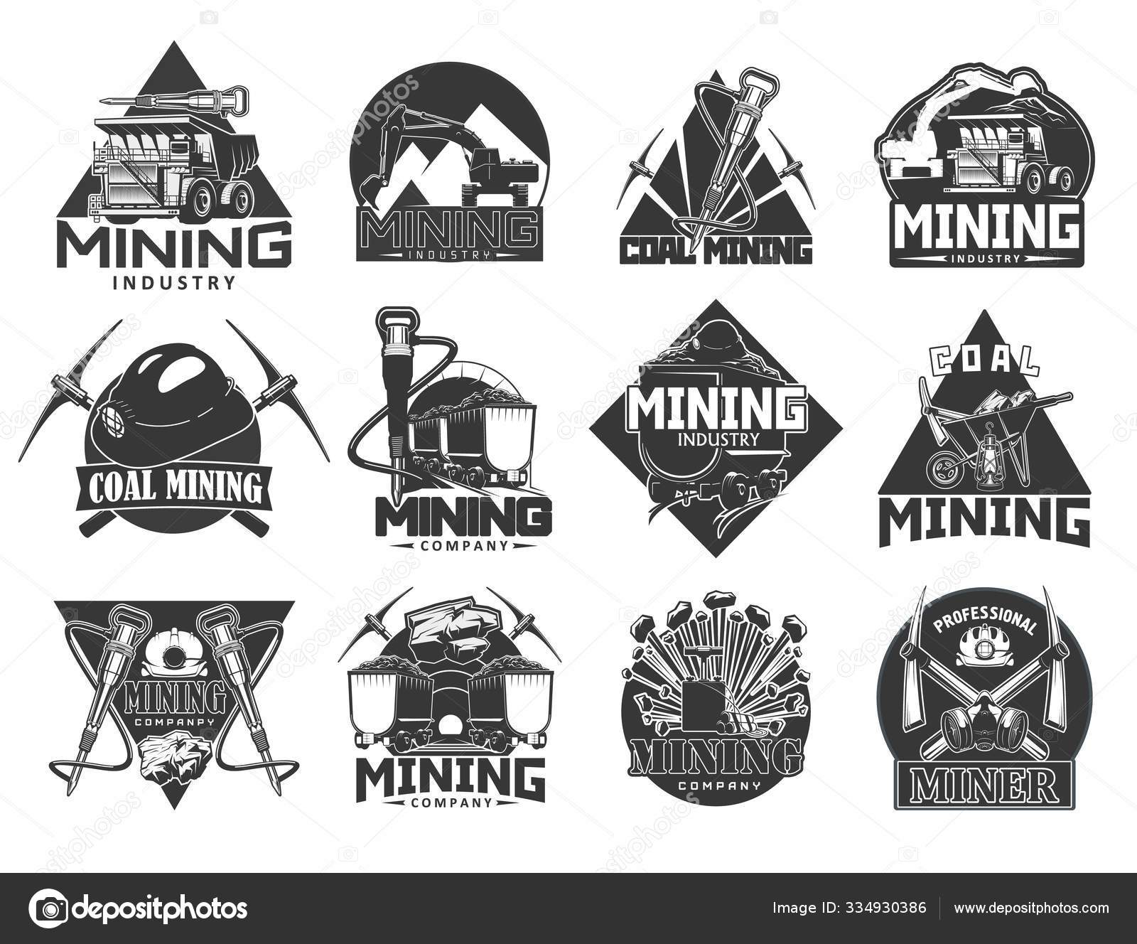 Tambang Batubara Logo Gambar Tambang Batu Bara Png, Vektor, PSD, Dan