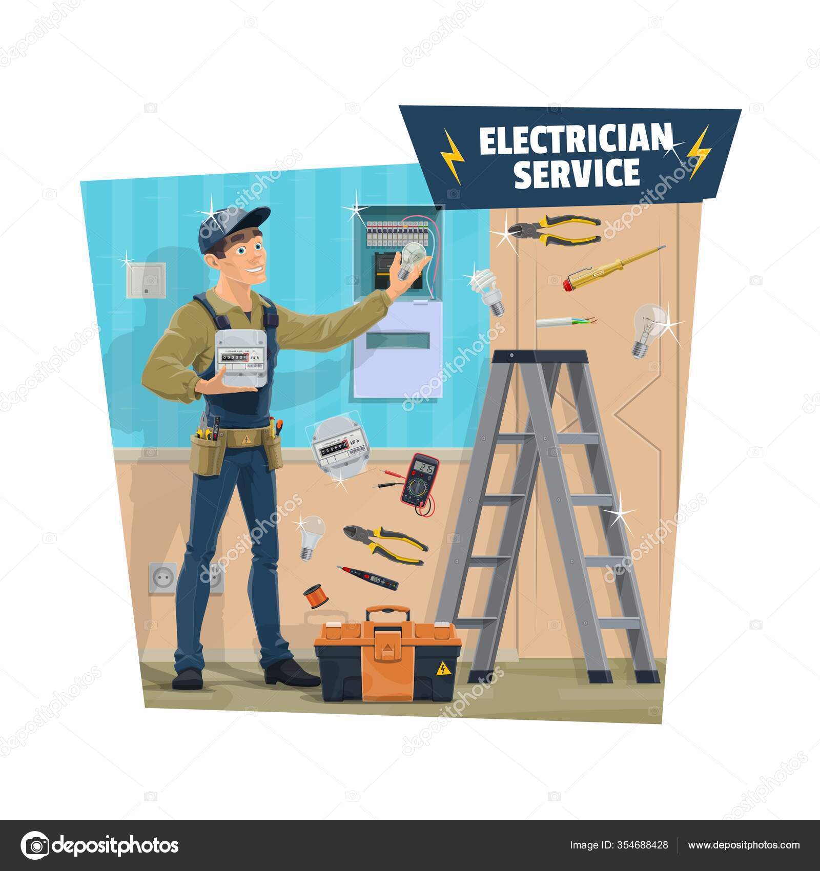 Free Electrician Clipart
