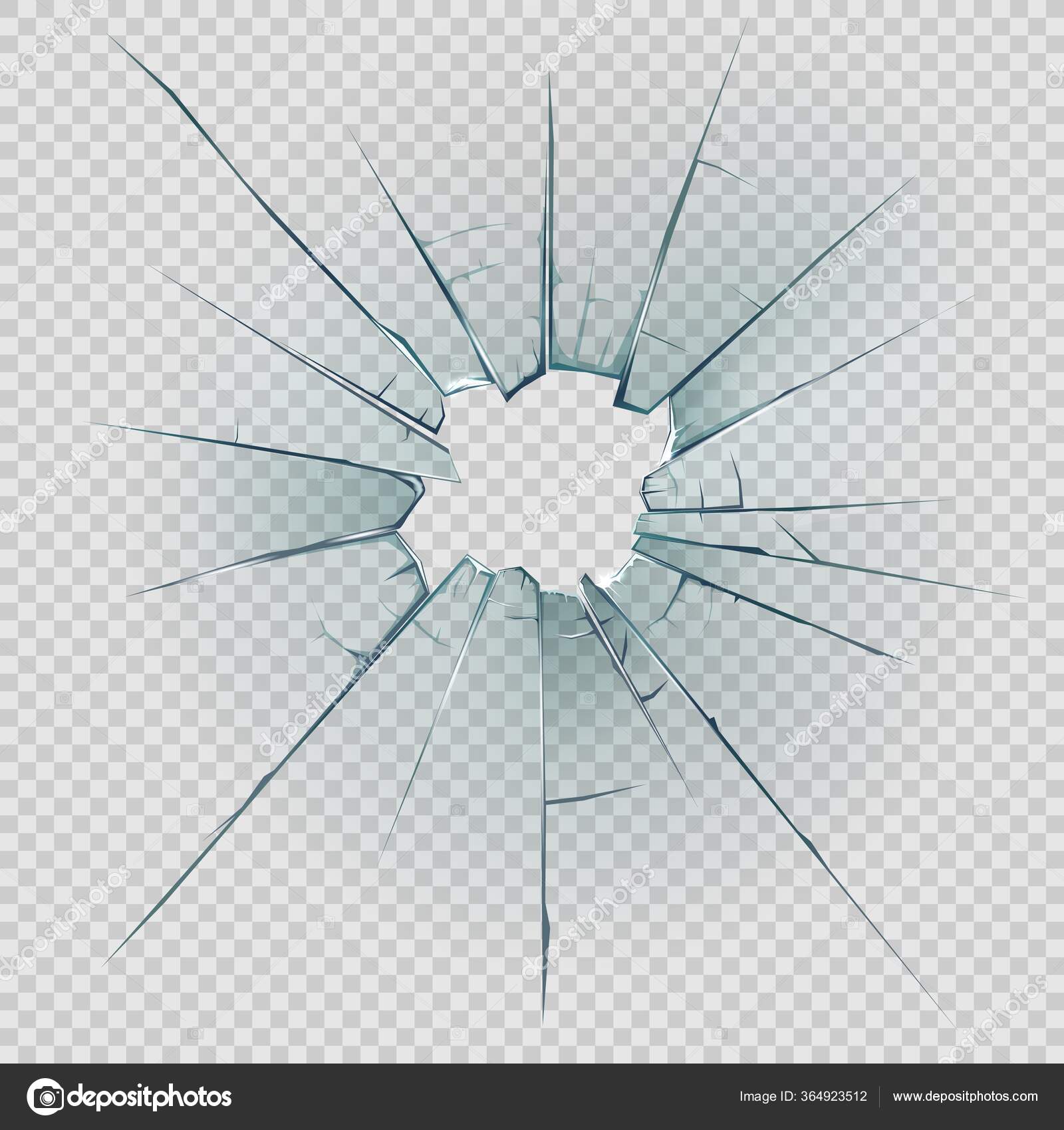 Vector De Vidrio Roto