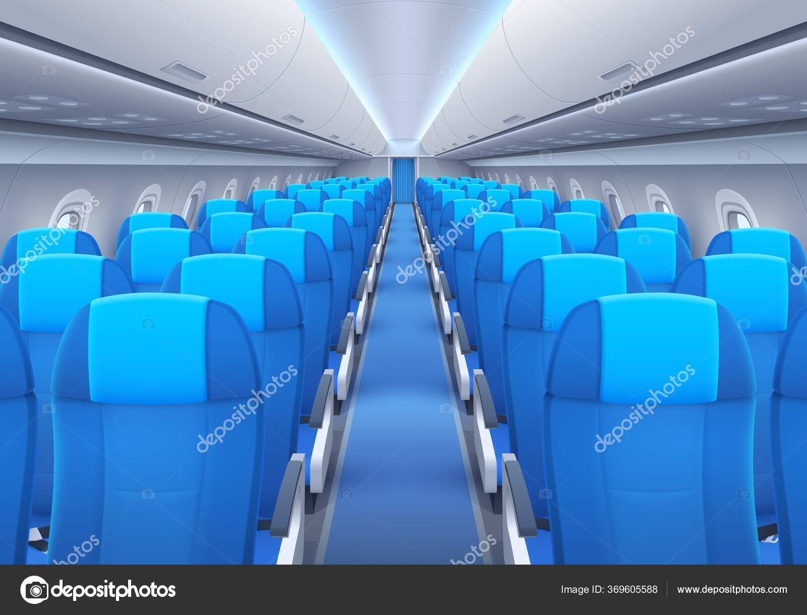 Airplane Aisle Clipart