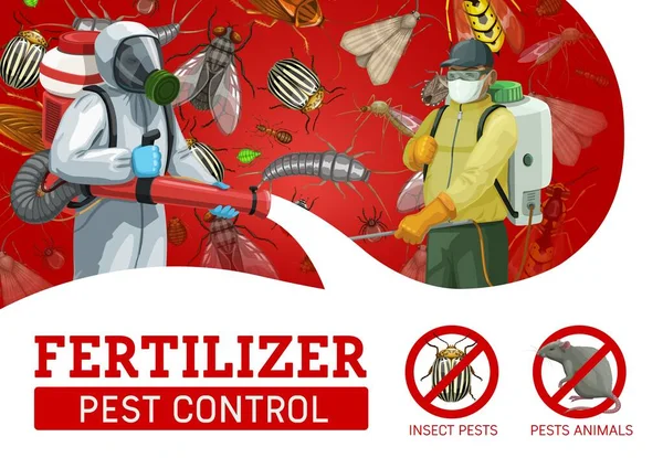 Pest Control Service Vector Banners Exterminators Agriculture Airplane ...