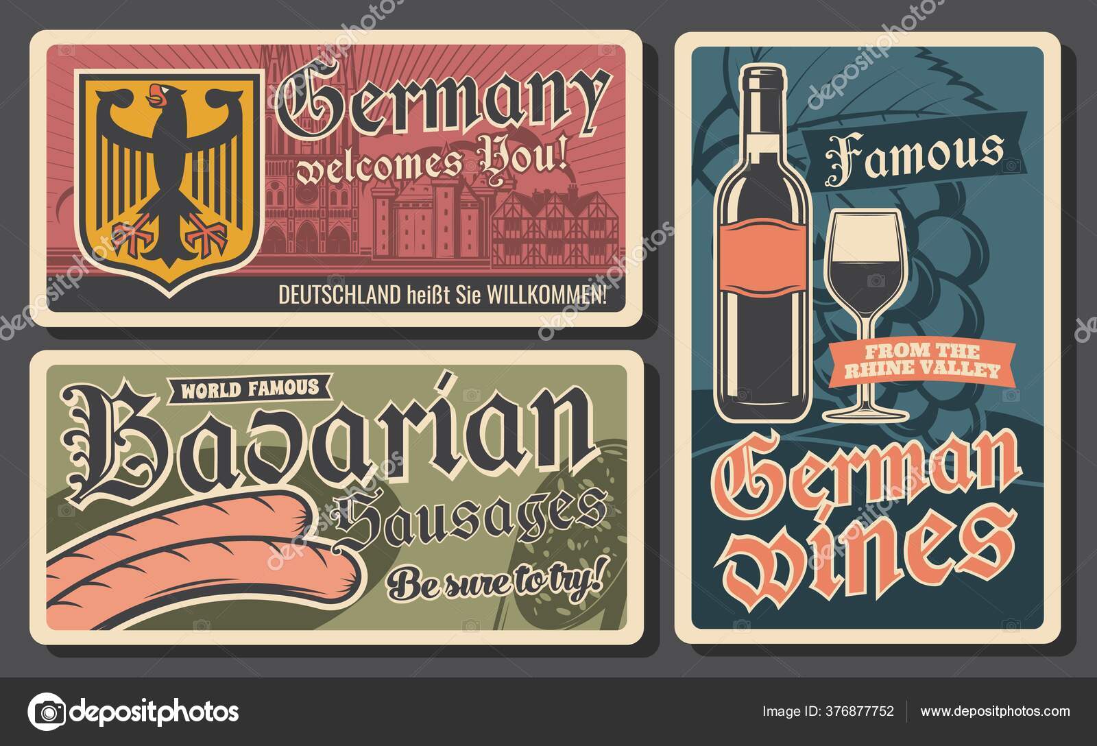 Vintage German Beer Labels