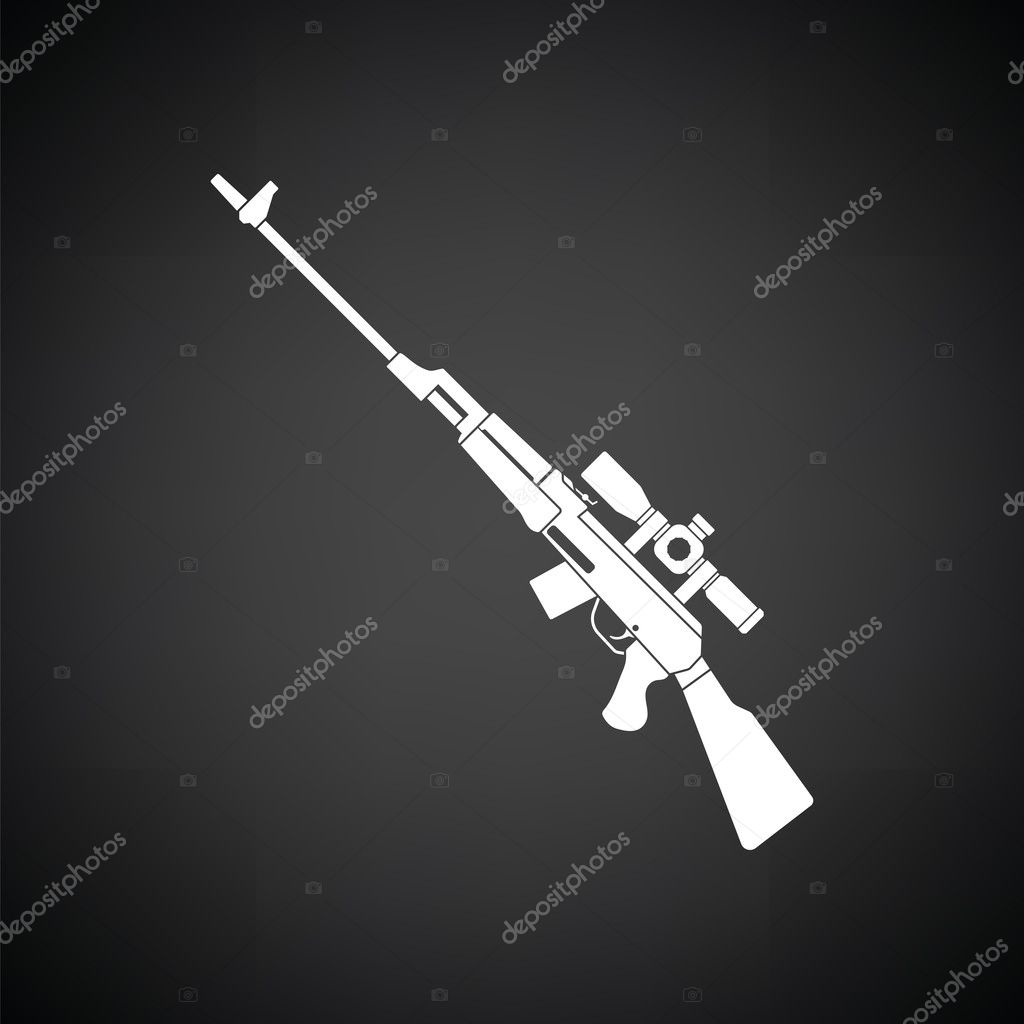 Sniper rifle icon Stock Vector Image by ©angelp #125927776