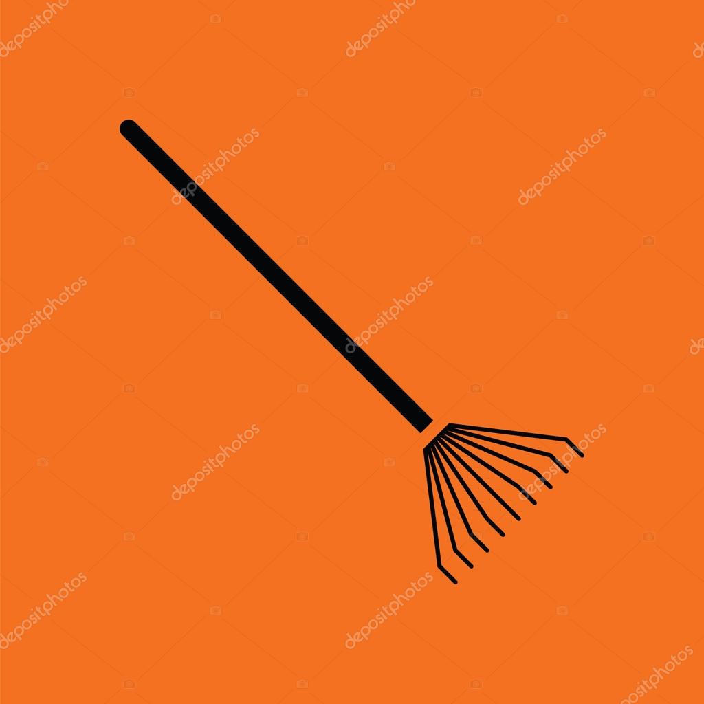 Black rake icon Stock Vector Image by ©angelp #126492538