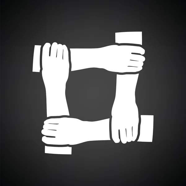 Crossed hands icon Stock Vector Image by ©angelp #124020646