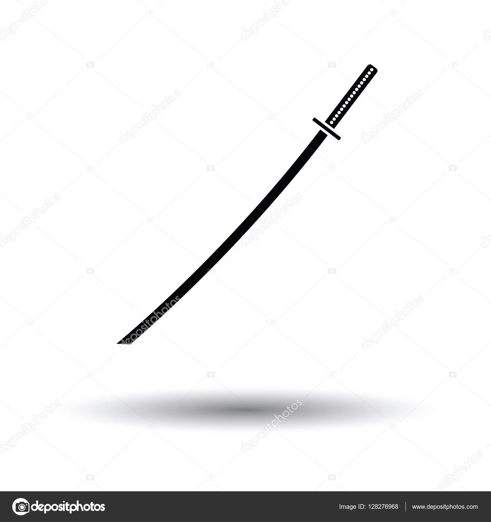 Japanese sword icon Stock Vector Image by ©angelp #128276968